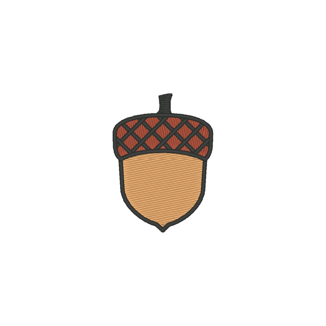 Mini Acorn Embroidery Design, Acorn Embroidery File, Mini Fall ...
