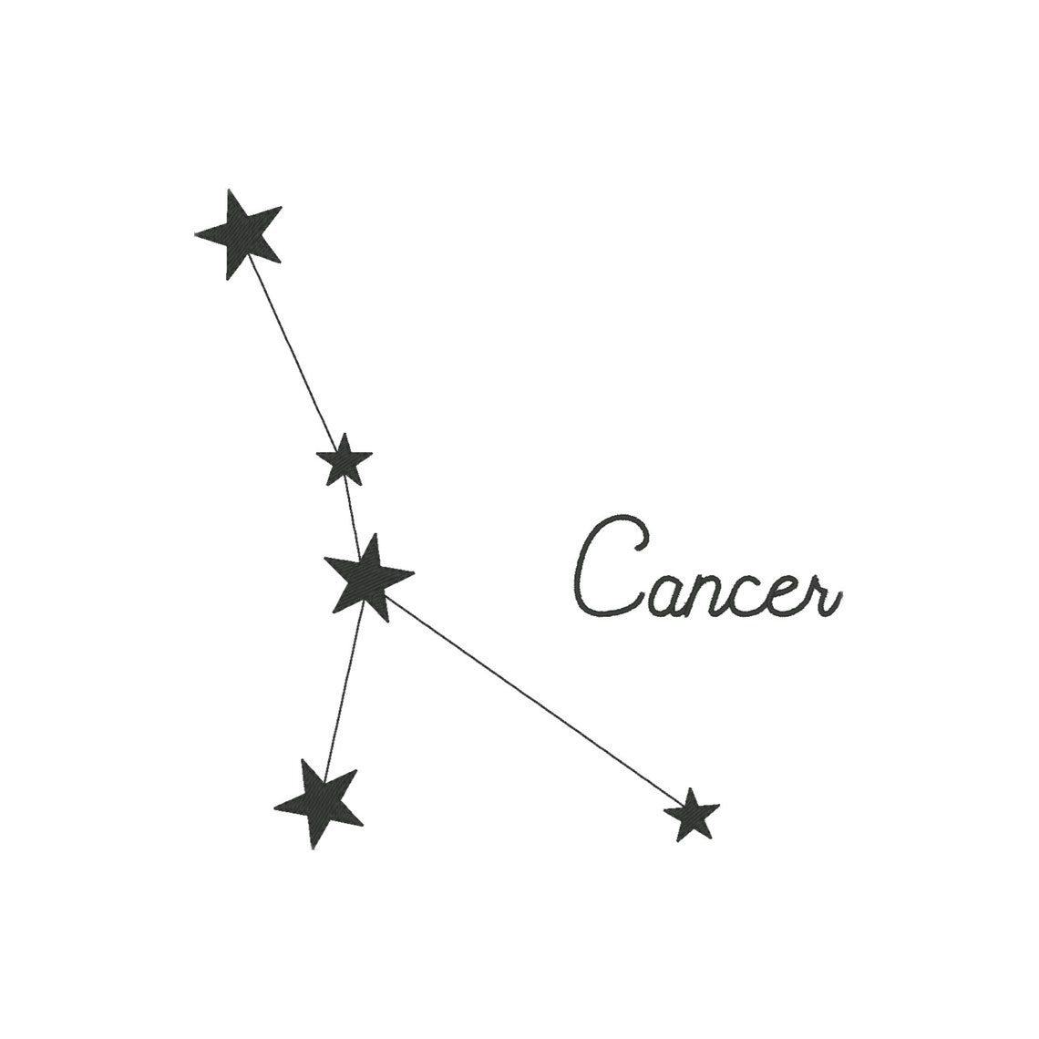 Cancer Embroidery Design, Cancer Constellation Embroidery Design ...