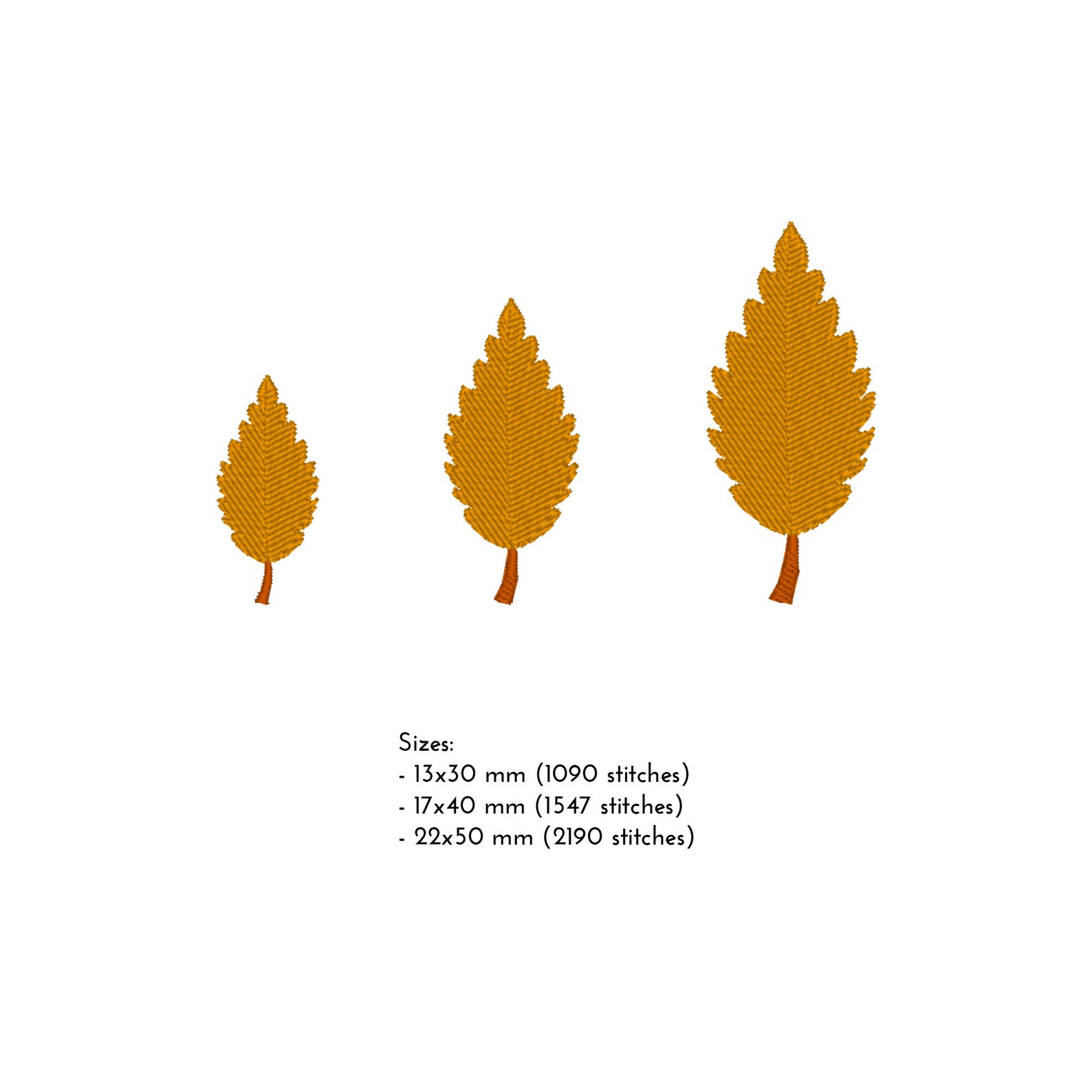 Mini Leaves Embroidery Design Autumn Leaves Machine - Etsy