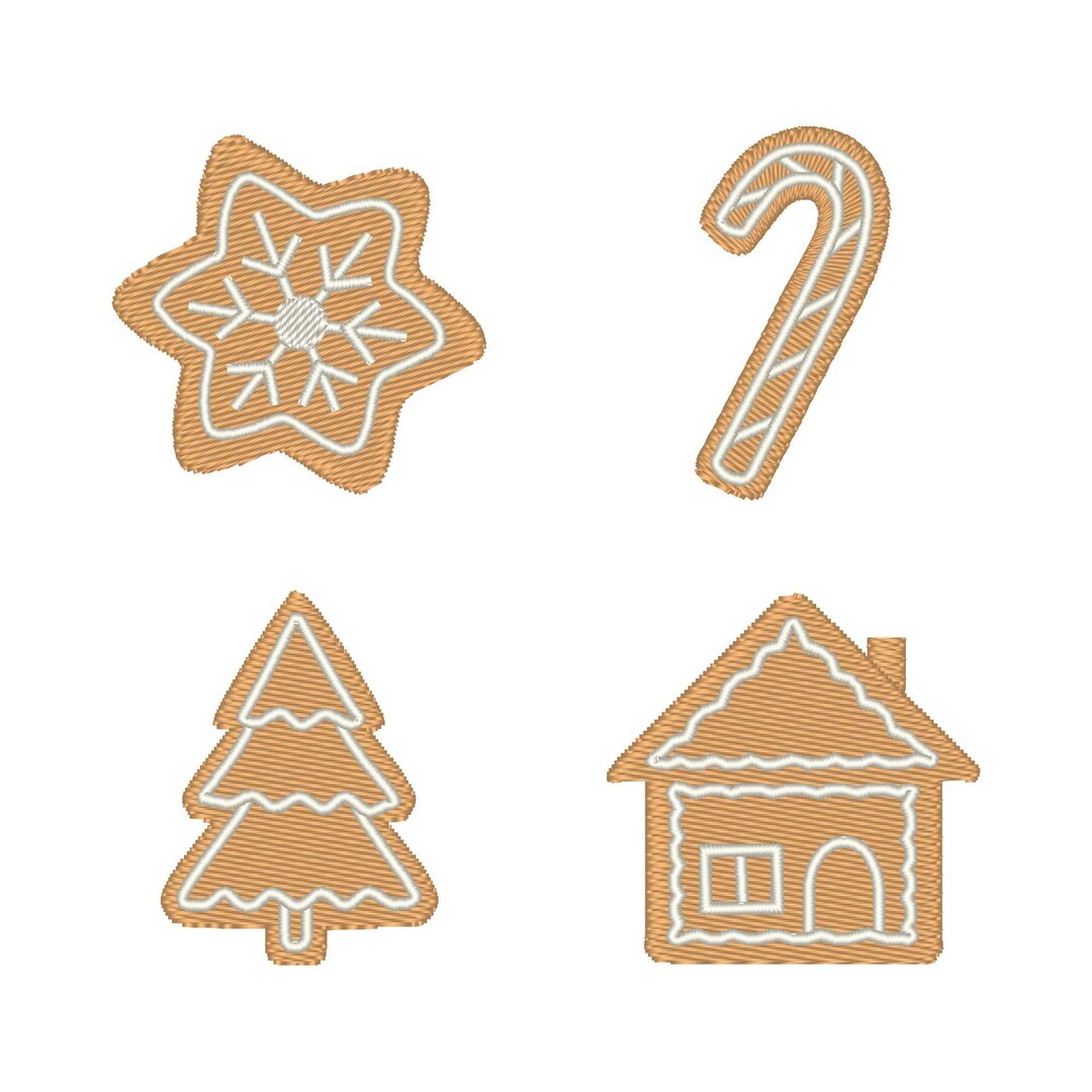 Christmas Cookies Embroidery Designs: Winter Baking Embroidery File ...