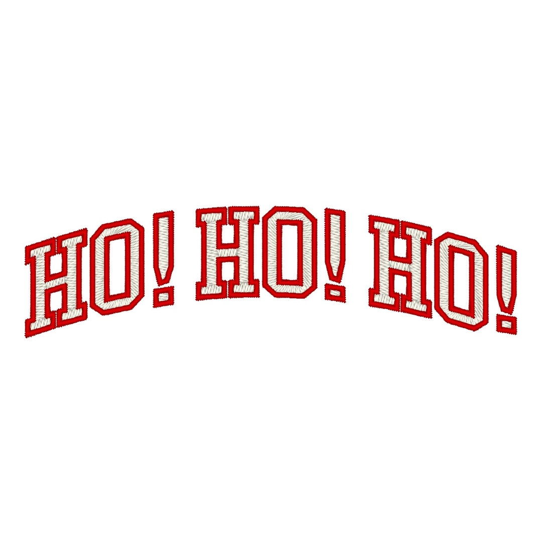 Ho Ho Ho Embroidery Design: Christmas Embroidery File (digital Download ...