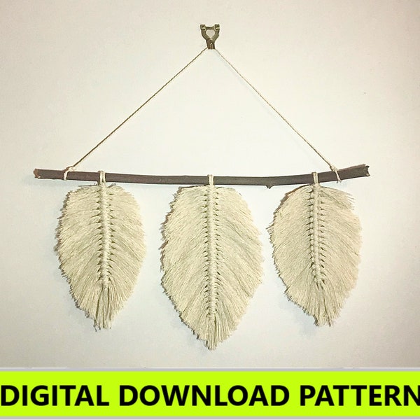 Macrame Feather Wall Hanging - Etsy