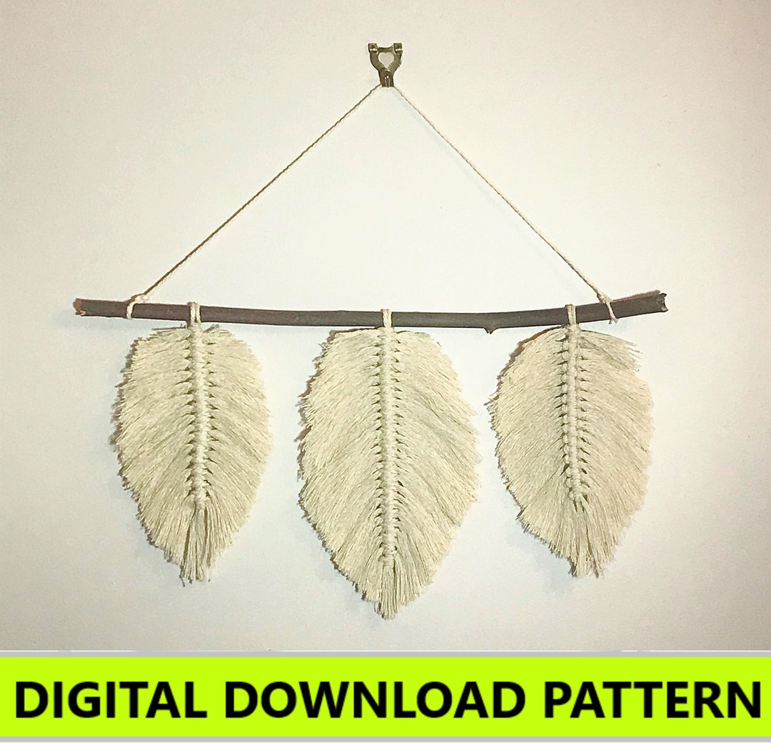 DIY Macrame Feather Wall Hanging Guide // Great for Macrame Craft ...