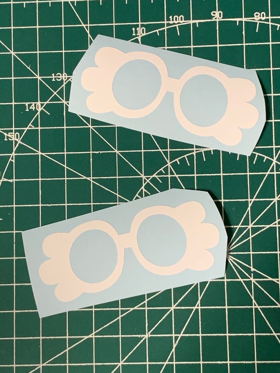 Bluey Inspired Grannies Glasses Tiny Decal Etsy Singapore