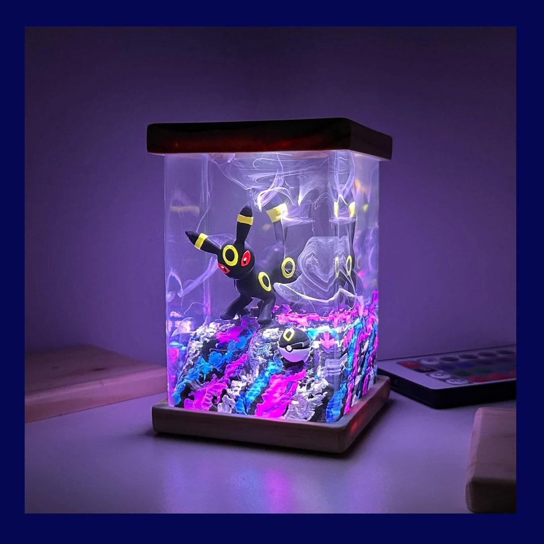 UMBREON Pokemon Resin Diorama Lamp, Custom Diorama Kit, Pokemon Gifts ...
