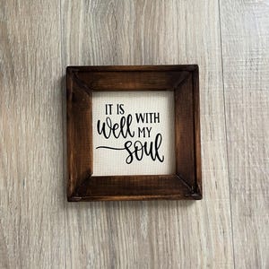 Christian Mini Wood Signs, Faith Based Wall Decor - Etsy