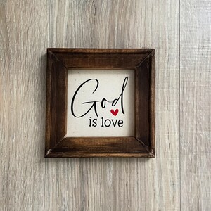 Christian Mini Wood Signs, Faith Based Wall Decor - Etsy