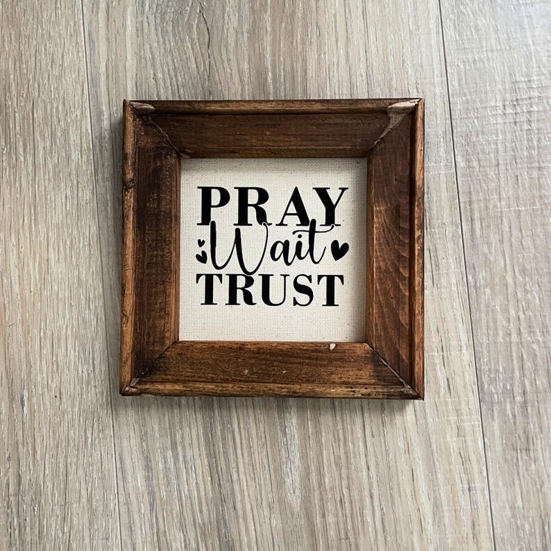 Christian Mini Wood Signs, Faith Based Wall Decor - Etsy