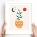 Boho Modern Plant Print, Botanical Poster, Cute Boho Decor, Kitchen ...