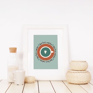 But First Matcha Print, Matcha Lover Home Decor, Kitchen Poster, Cute ...
