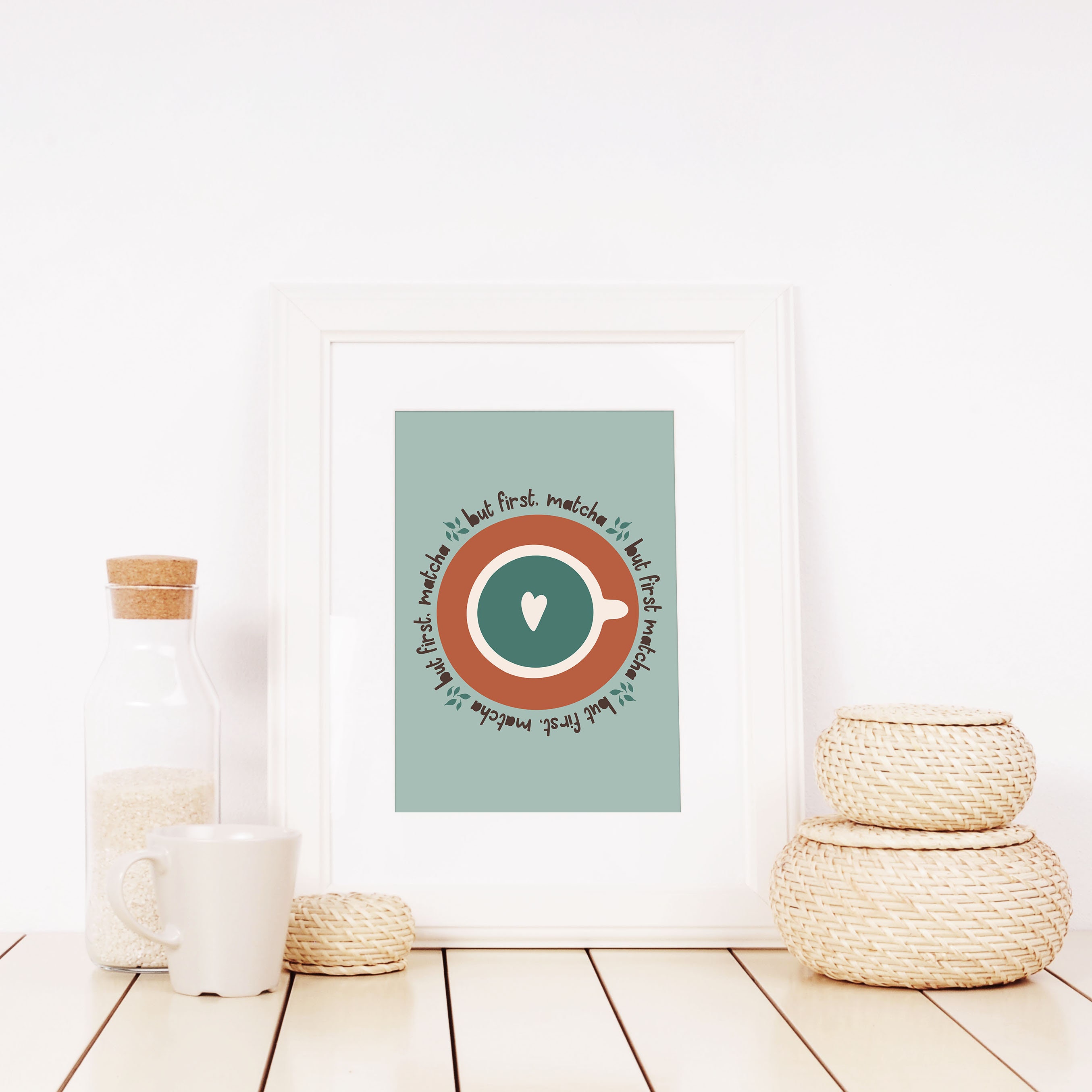 But First Matcha Print Matcha Lover Home Decor Kitchen - Etsy