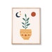 Boho Modern Plant Print Botanical Poster Cute Boho Decor - Etsy