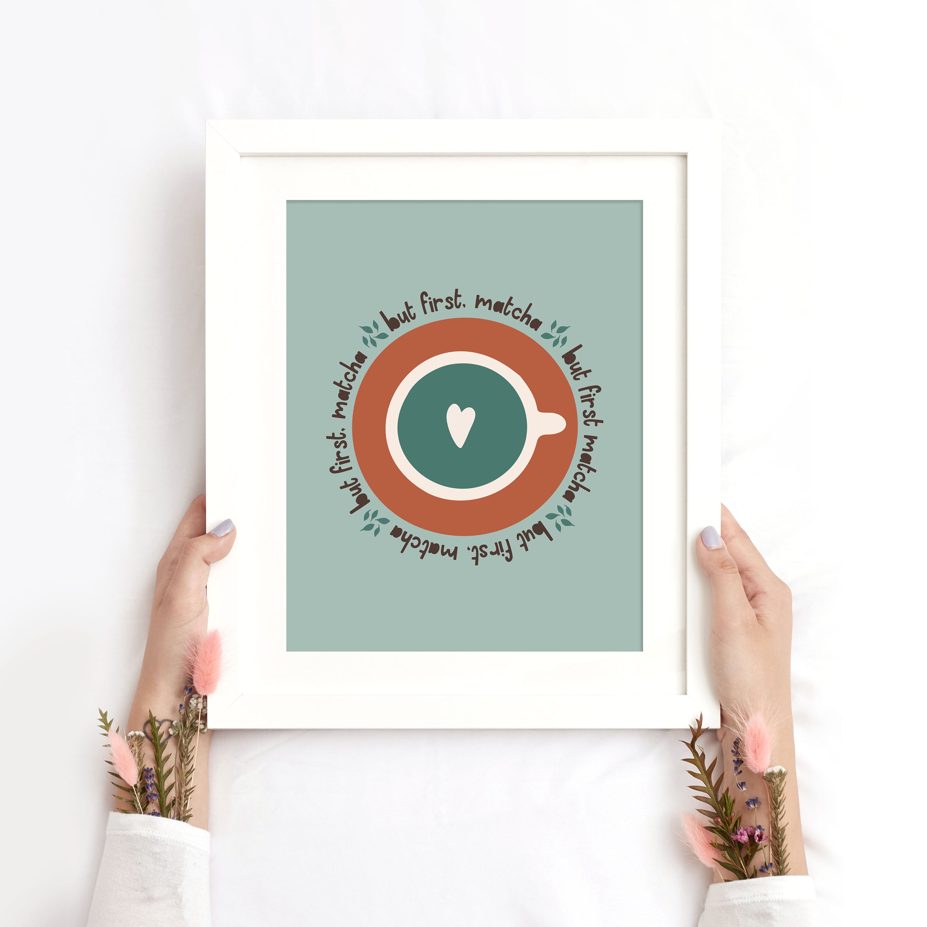 But First Matcha Print, Matcha Lover Home Decor, Kitchen Poster, Cute ...