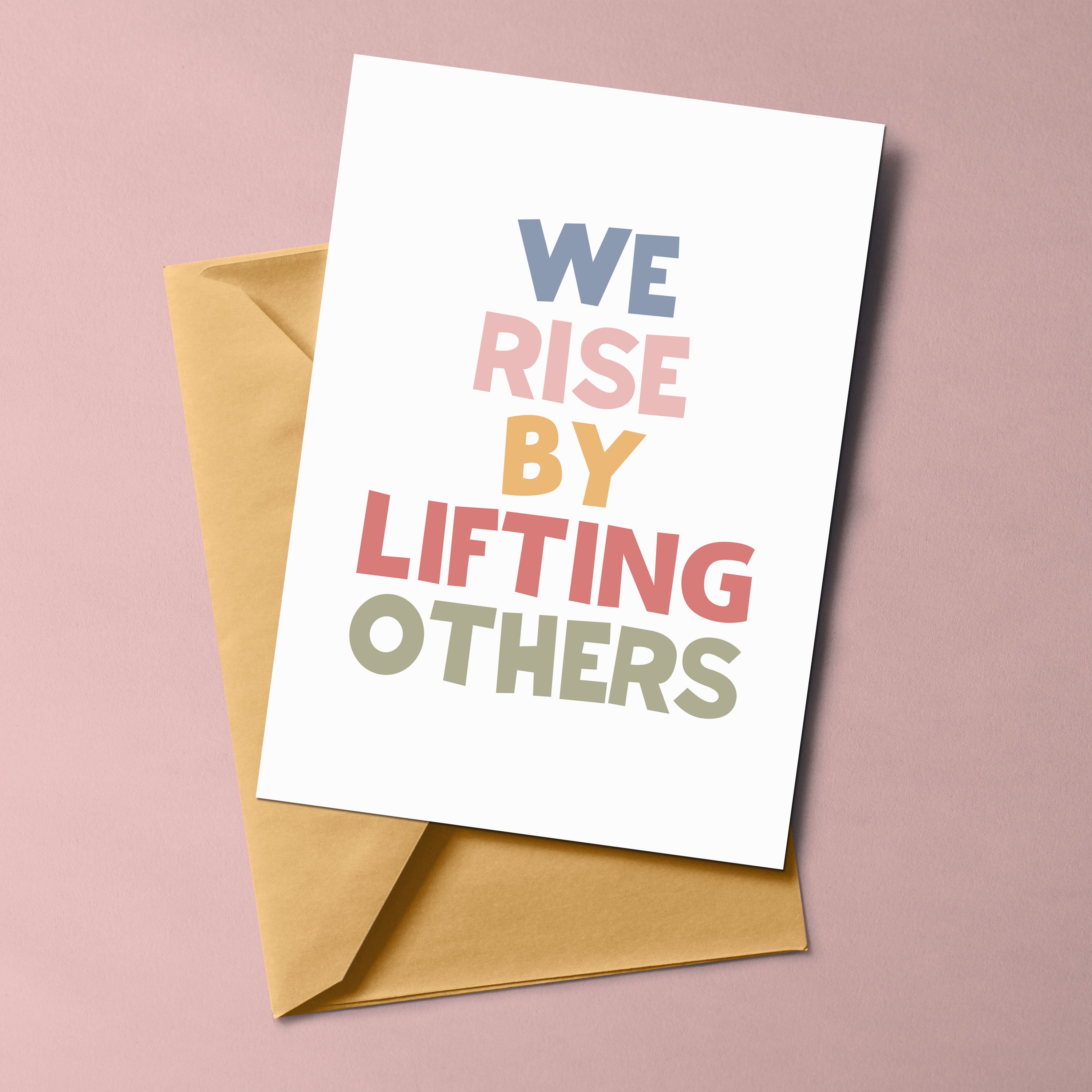 We Rise by Lifting Others Print, Motivational Quote Poster ...