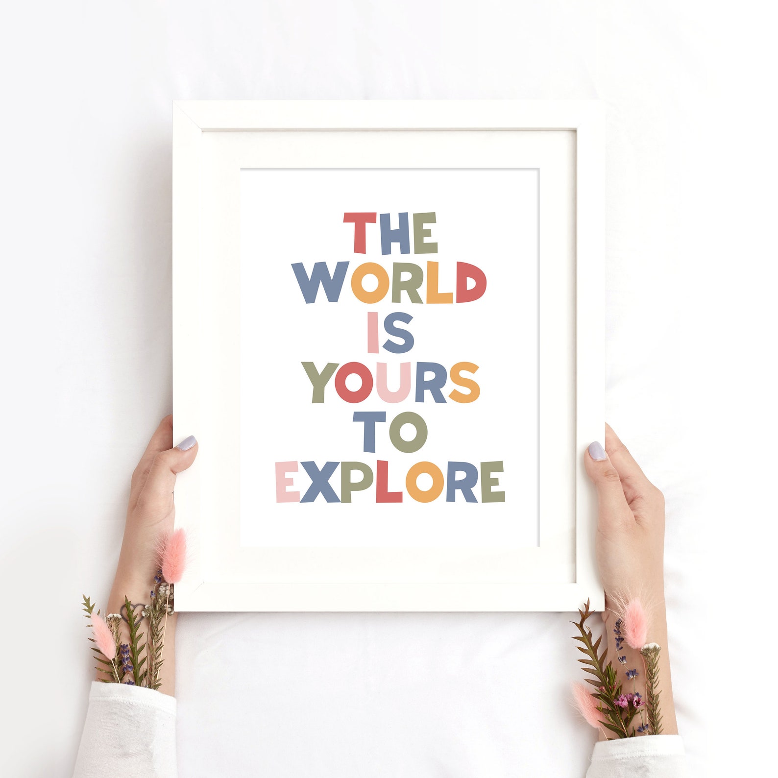 The World is Yours to Explore Print, Nursery Printable Wall Art ...