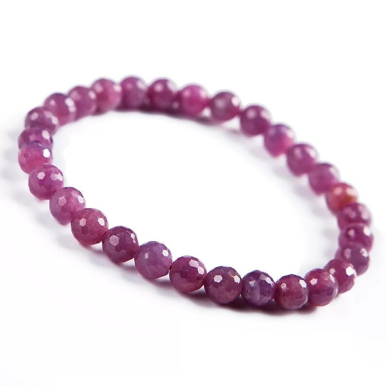 AAAAA 6mm 7mm 8mm Natural Red Ruby Gemstone Crystal Faceted - Etsy