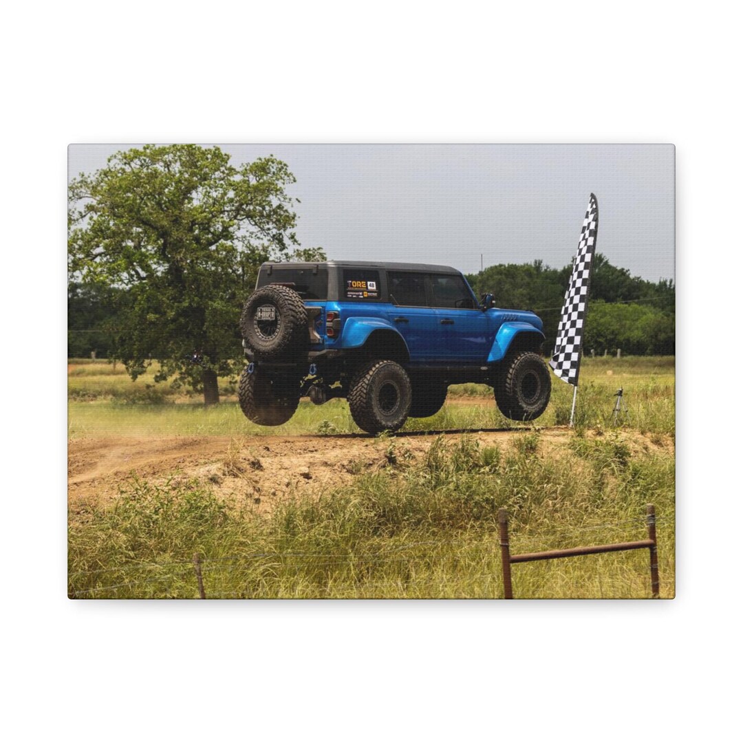 Ford Raptor Bronco Jump Canvas Print - Etsy