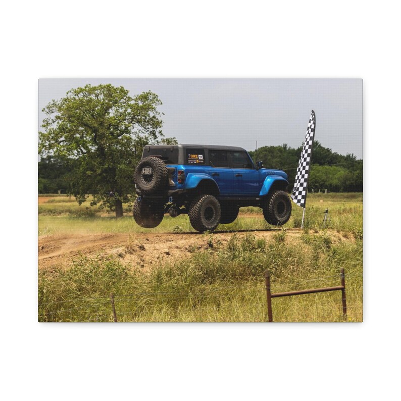 Ford Raptor Bronco Jump Canvas Print - Etsy