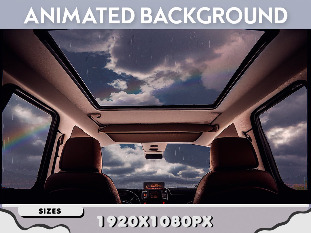 ANIMATED BACKGROUND, Drive Into the Sunset: Handcrafted Inside the Car ...
