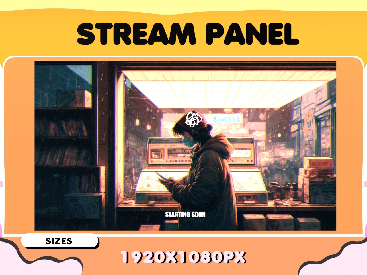Stream Lofi Panel Twitch, Chill Street Stream Panel, Lofi Street Panel ...