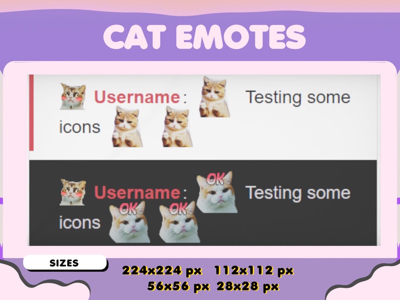 20 Cat Memes Emote Bundle, Twitch, Discord, Youtube, Funny Cat Memes ...