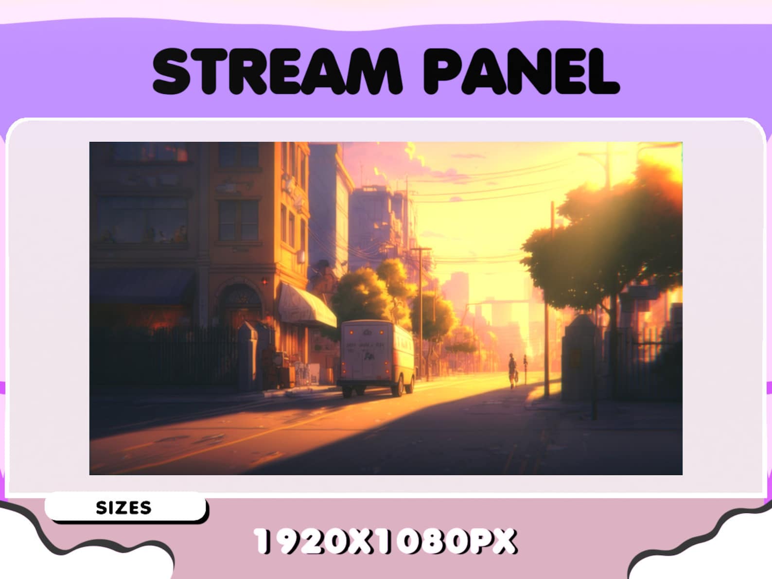 Lofi Sunset / Streamer Screen / Twitch / Youtube / Chill / - Etsy