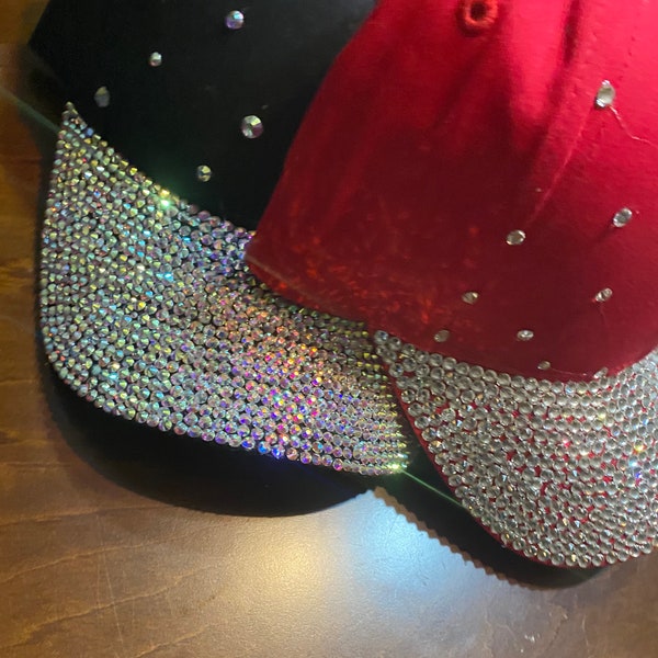 Rhinestone Cap - Etsy