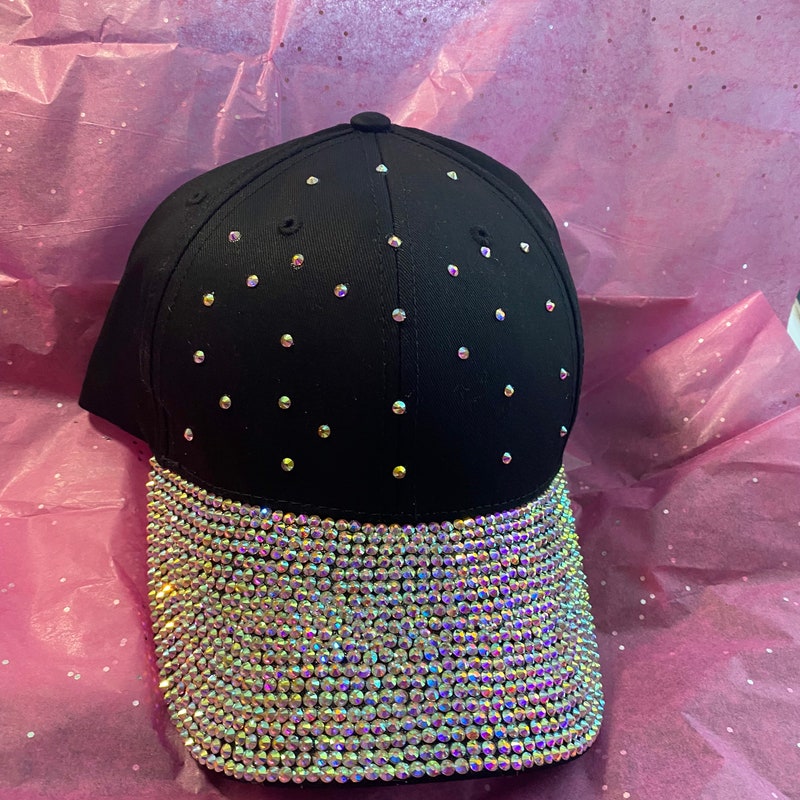 Rhinestone Baseball Hat - Etsy