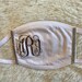 Monogram Face Mask Rhinestone Monogram Face Mask Women Face - Etsy