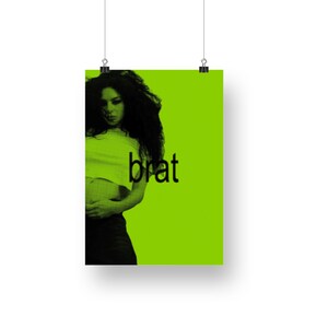Charli XCX Artwork Digital Print Brat Inspired Album Merch A4 A5 Poster ...