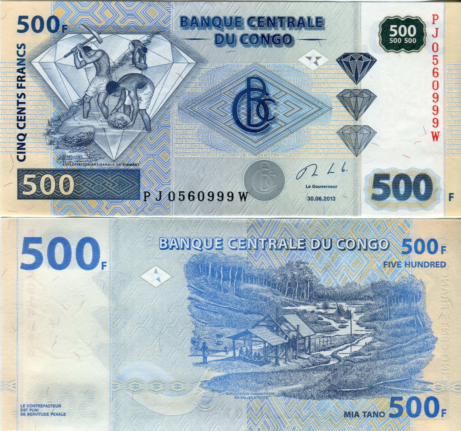 500 French Franc Note