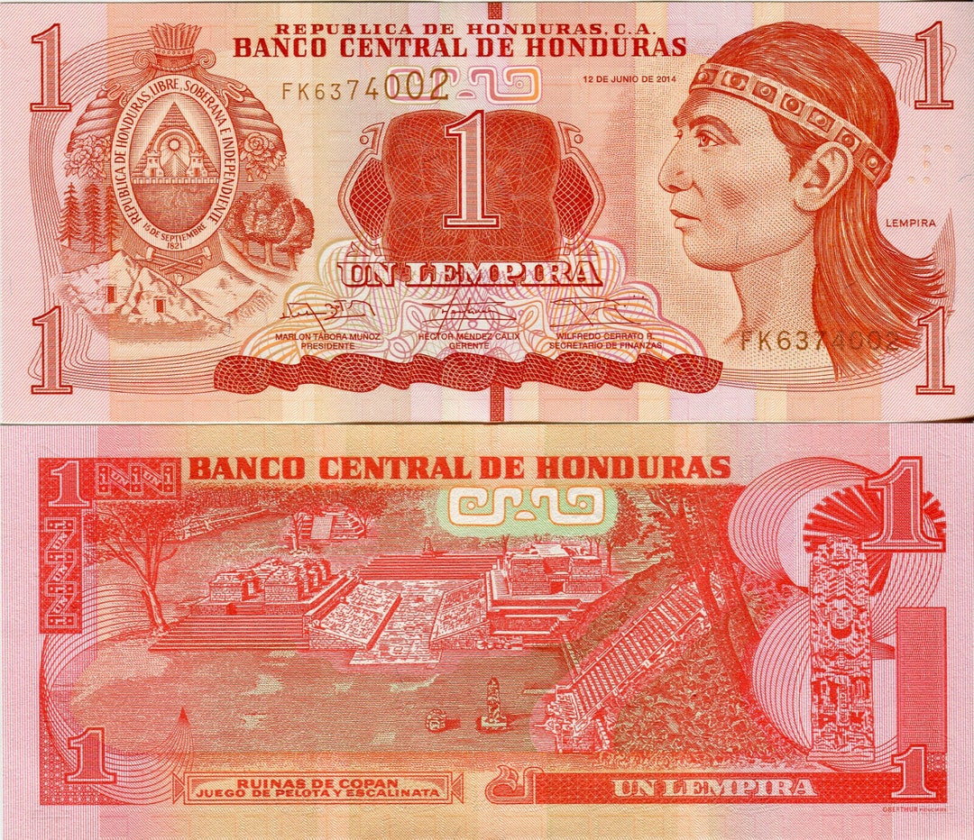 Billete de Honduras 1 Billete Lempira de Honduras Paper Money de ...
