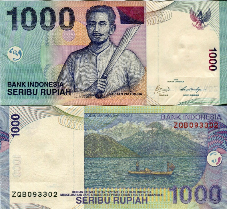 Indonesien Banknote 1000 Rupiah P141j Geldschein aus Indonesien ...