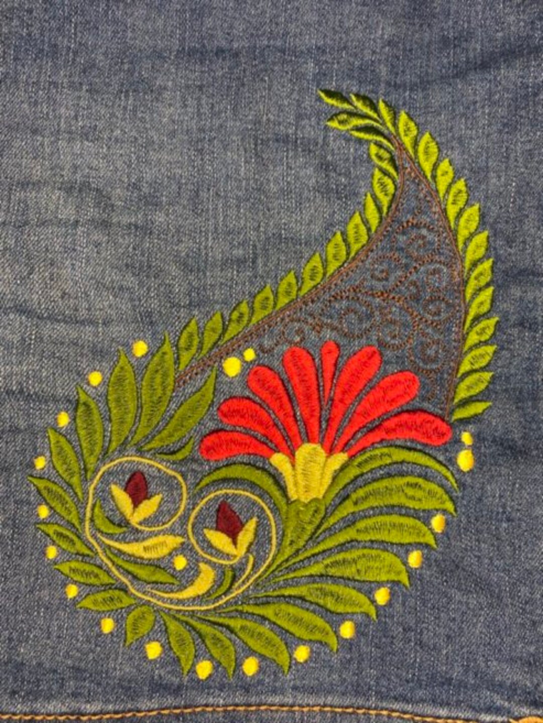 Paisley MACHINE EMBROIDERY File *digital Files* - Etsy