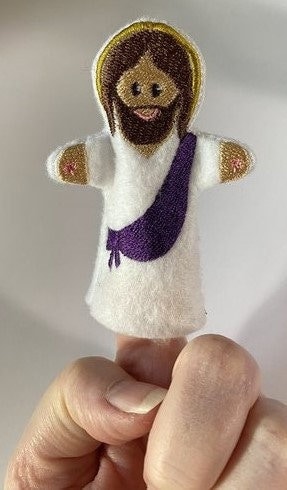 ITH Risen Jesus Finger Puppet for Machine Embroidery *DIGITAL DOWNLOAD ...