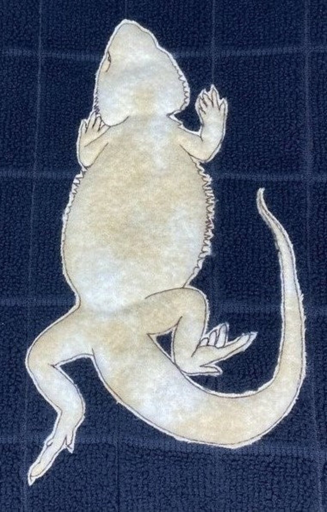 Bearded Dragon Outline Machine Embroidery *DIGITAL DOWNLOAD* - Etsy