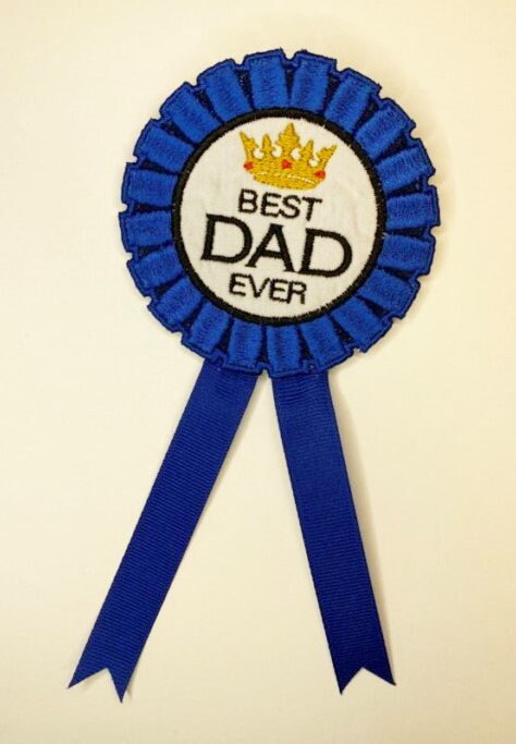 Rosette Ribbon Award Father's Day Machine Embroidery Files *DIGITAL ...