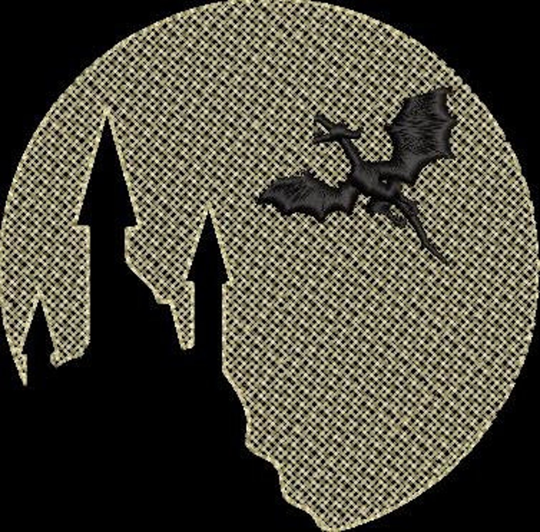 Embossed Machine Embroidery DIGITAL FILE "night Flight" - Etsy