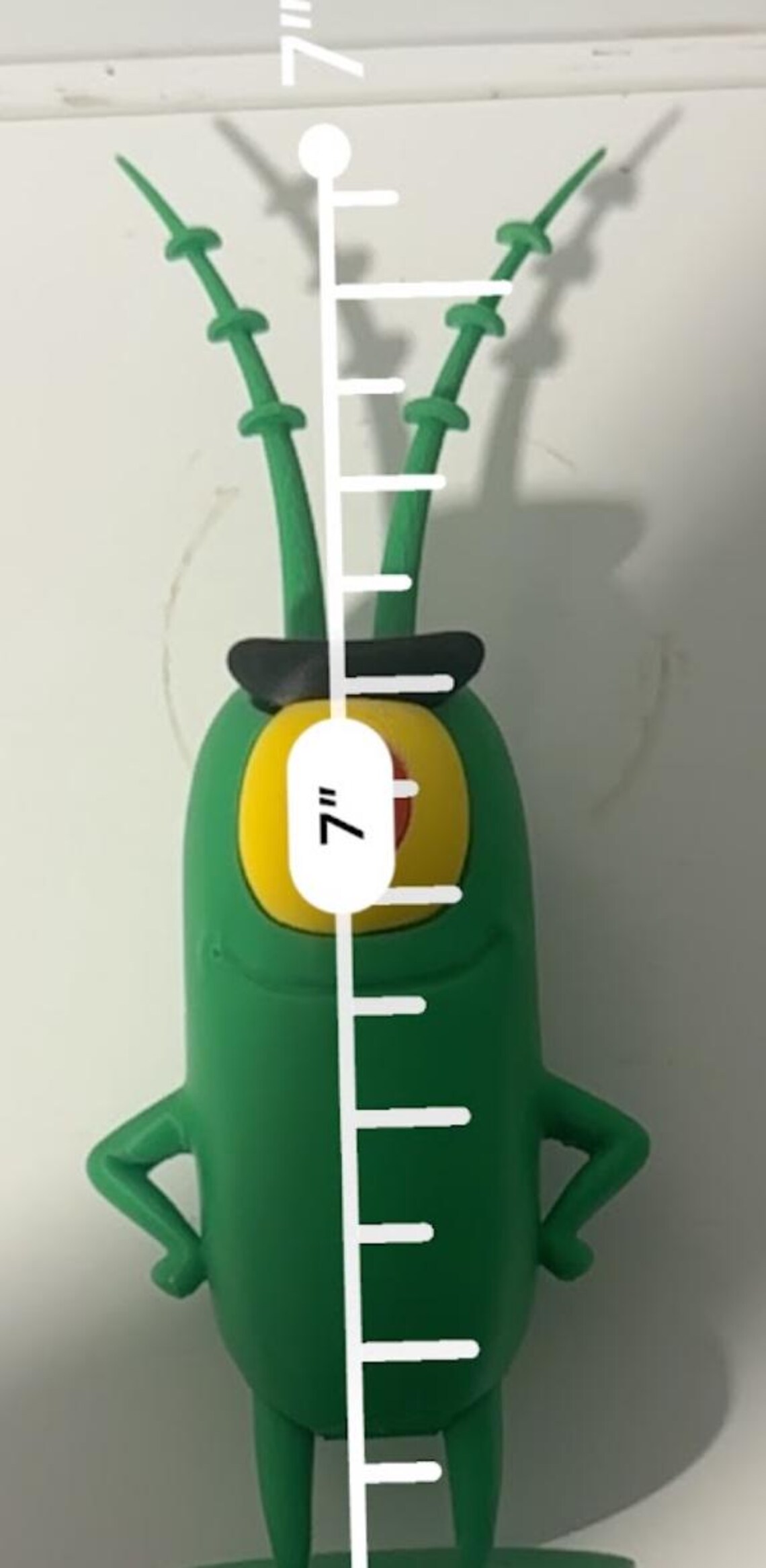 Plankton Inspired Figurine | One-eyed Cartoon Villain Decor | Green ...