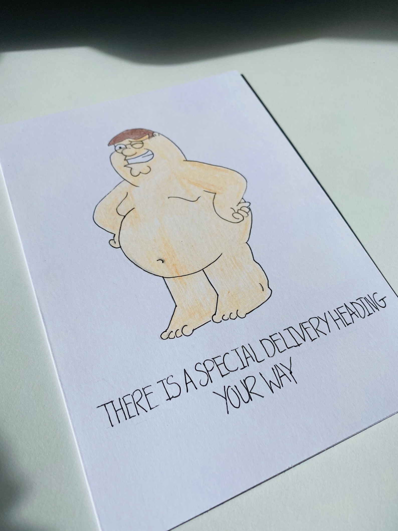Family Guy Greetings Card Peter Griffin Cheeky Card - Etsy