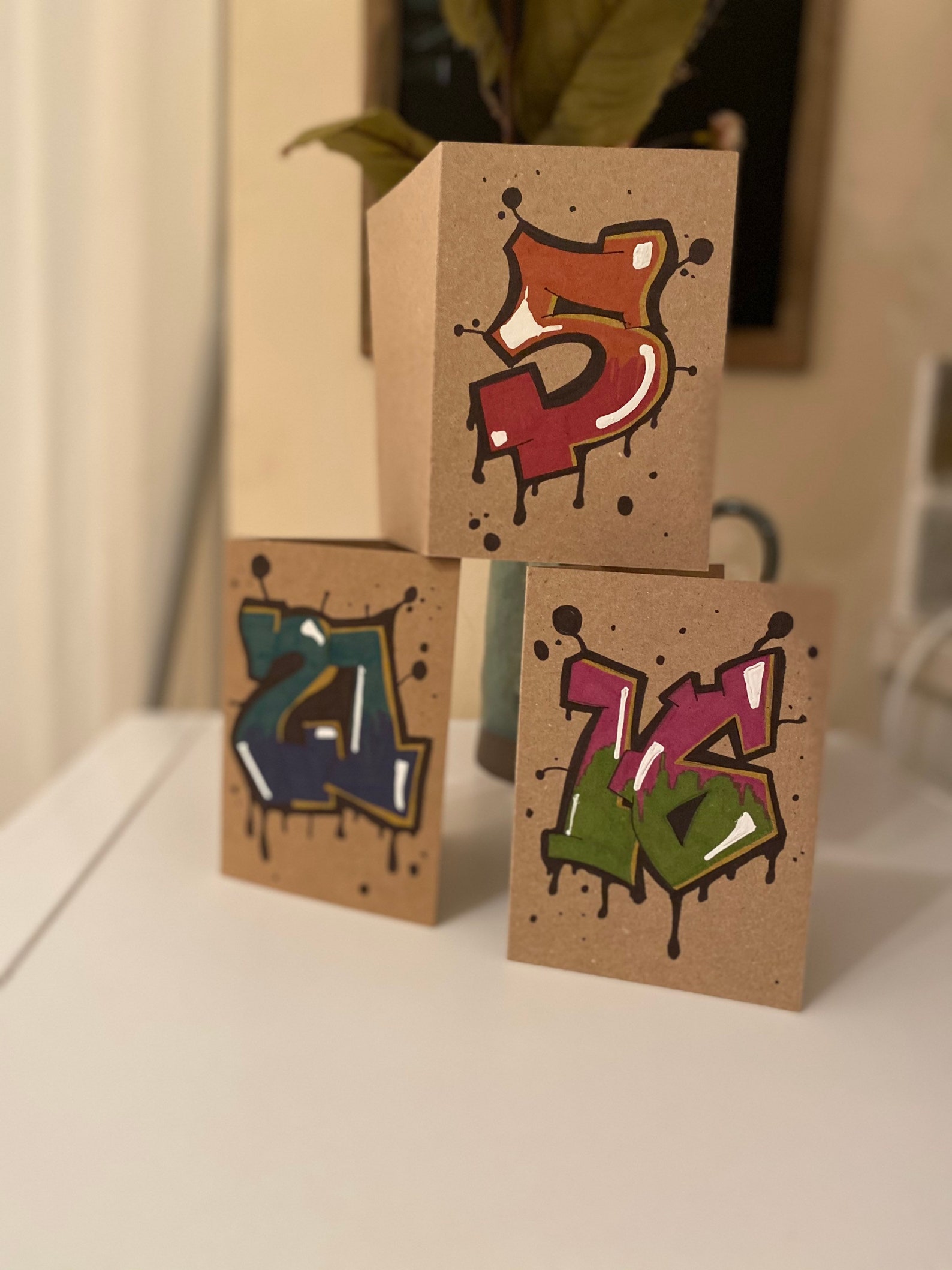 Birthday Card Graffiti Style Birthday Card Graffiti Art - Etsy UK