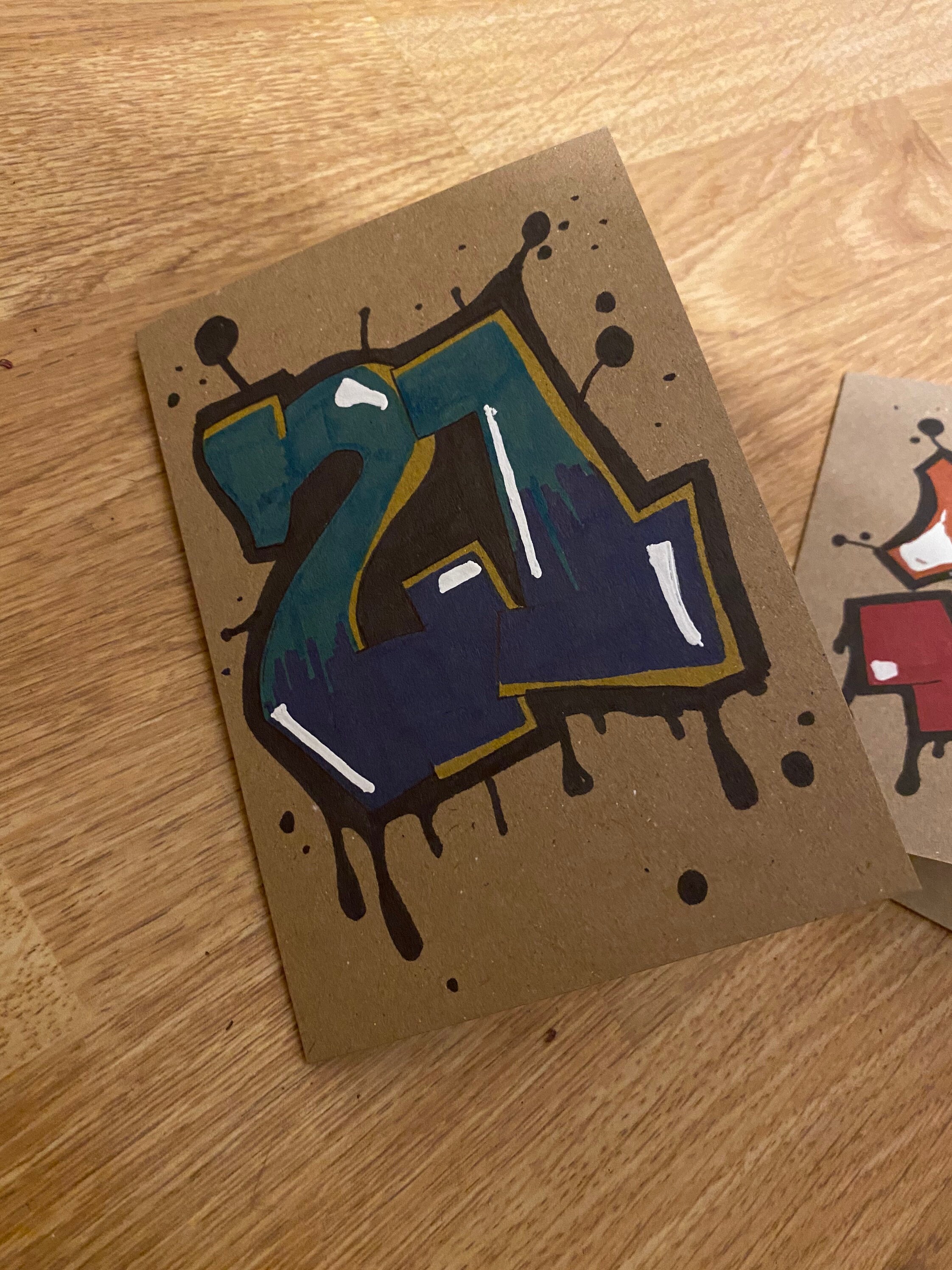 Birthday Card Graffiti Style Birthday Card Graffiti Art - Etsy UK