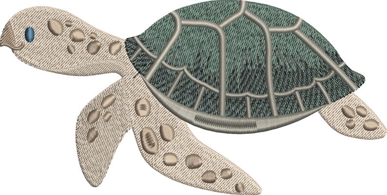 Sea Turtle Machine Embroidery Design: 4 Sizes (instant Download) - Etsy