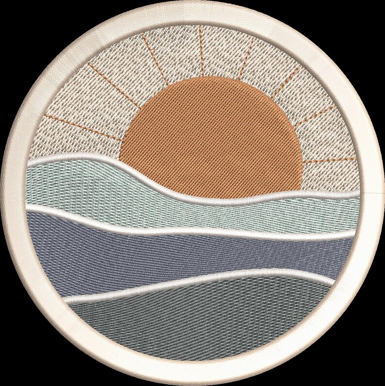 Boho Sun Embroidery Design, Machine Embroidery Design, Digital ...