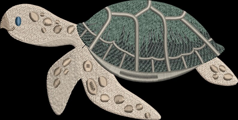 Sea Turtle Machine Embroidery Design: 4 Sizes (instant Download) - Etsy