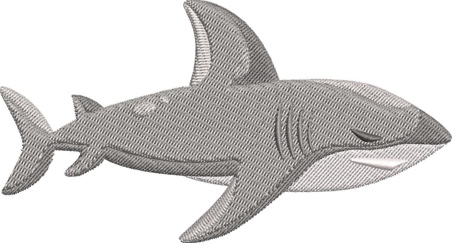 Shark Embroidery Design, Digital Download for Machine Embroidery. Shark ...