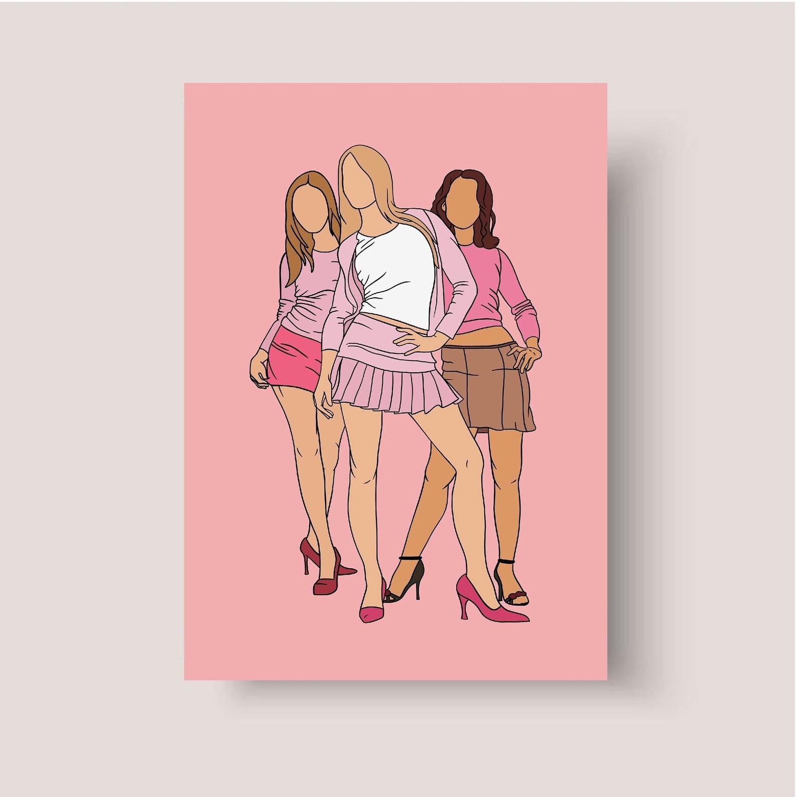 Mean Girls Inspired Digital Print Classic Movie Wall Art Gift for ...
