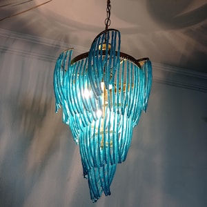 Art Deco Retro 80s Ceiling Pendant Light Vintage Chandelier Designed by ...