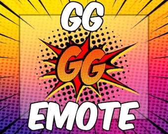 6 Comic Emotes, Twitch and Discord Emote Pack, Streamer Hype GG Zap Pow ...