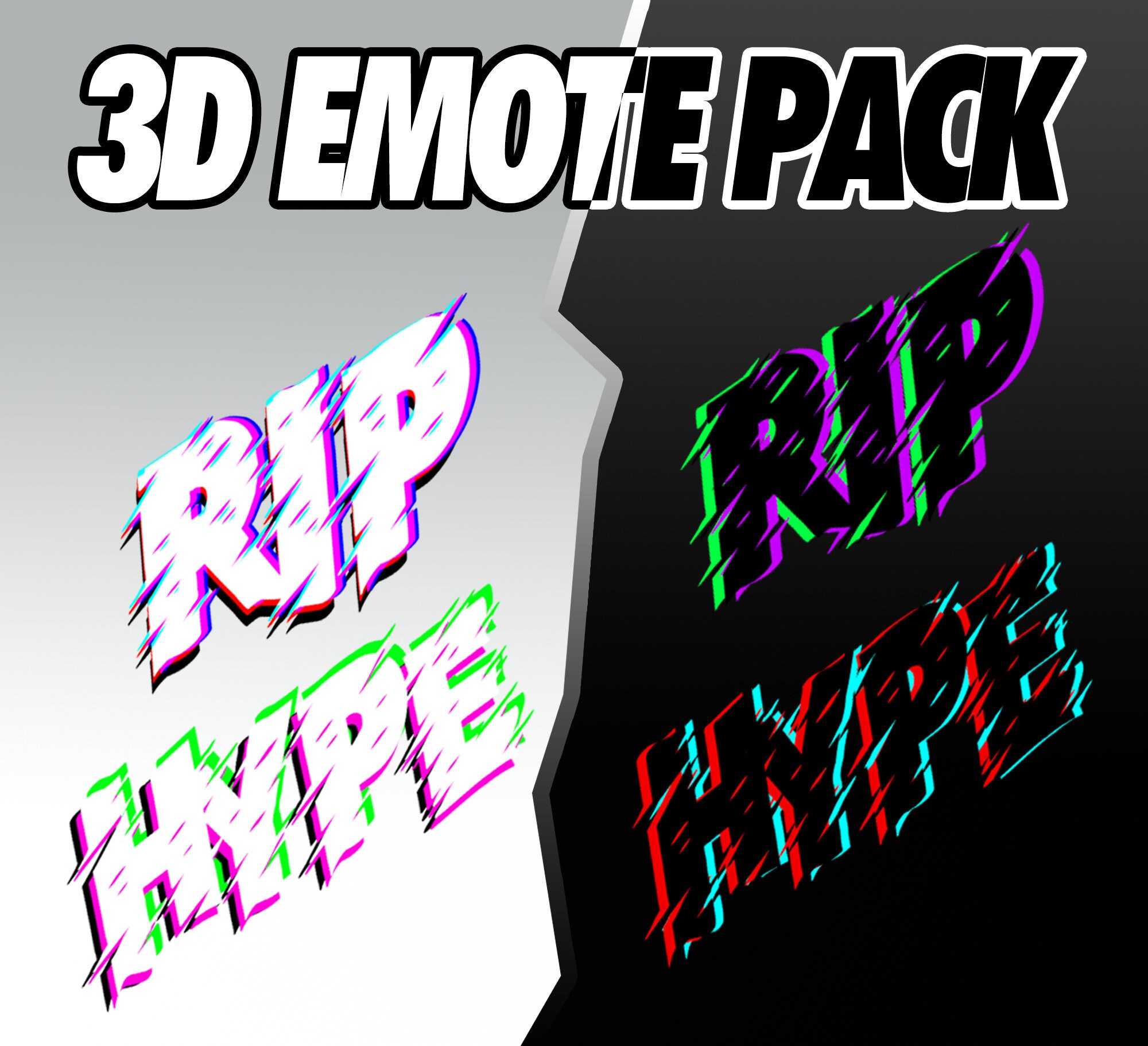 Twitch Emote - 3D Style Pack - Etsy Australia